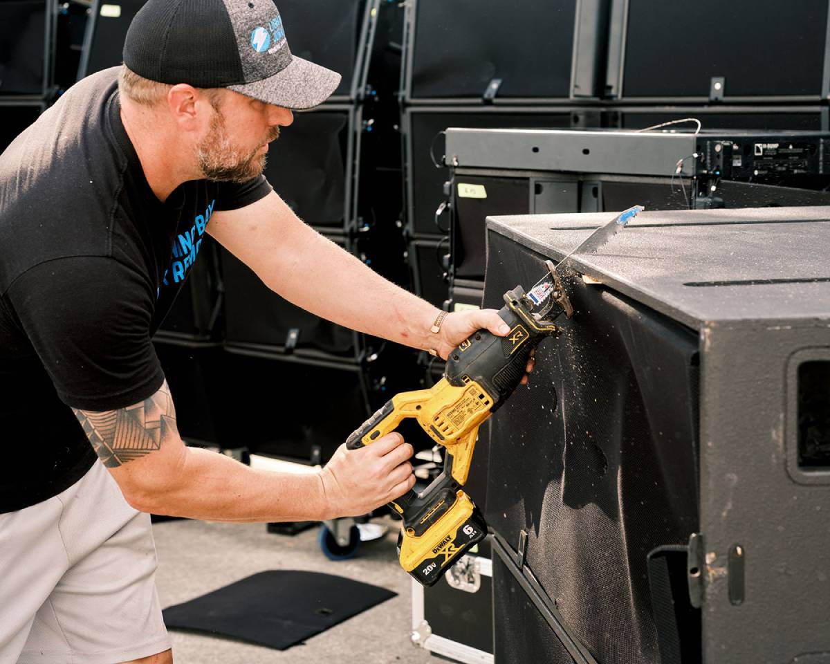 Destruction and Recycling Event of Fake Professional Sound Systems - L ...