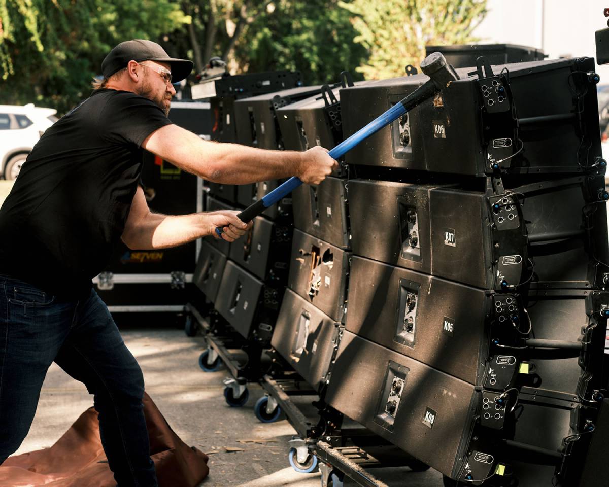 Destruction and Recycling Event of Fake Professional Sound Systems - L ...