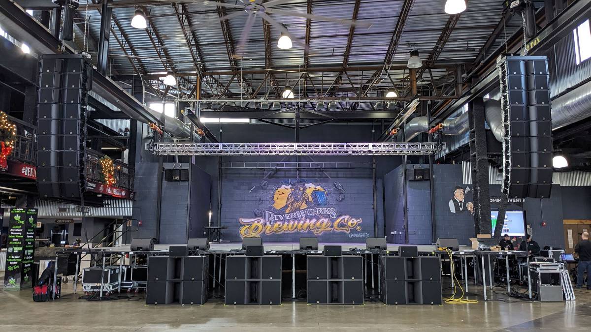 L-Acoustics K3 Concert Sound System Fitted at Buffalo RiverWorks - L-Acoustics