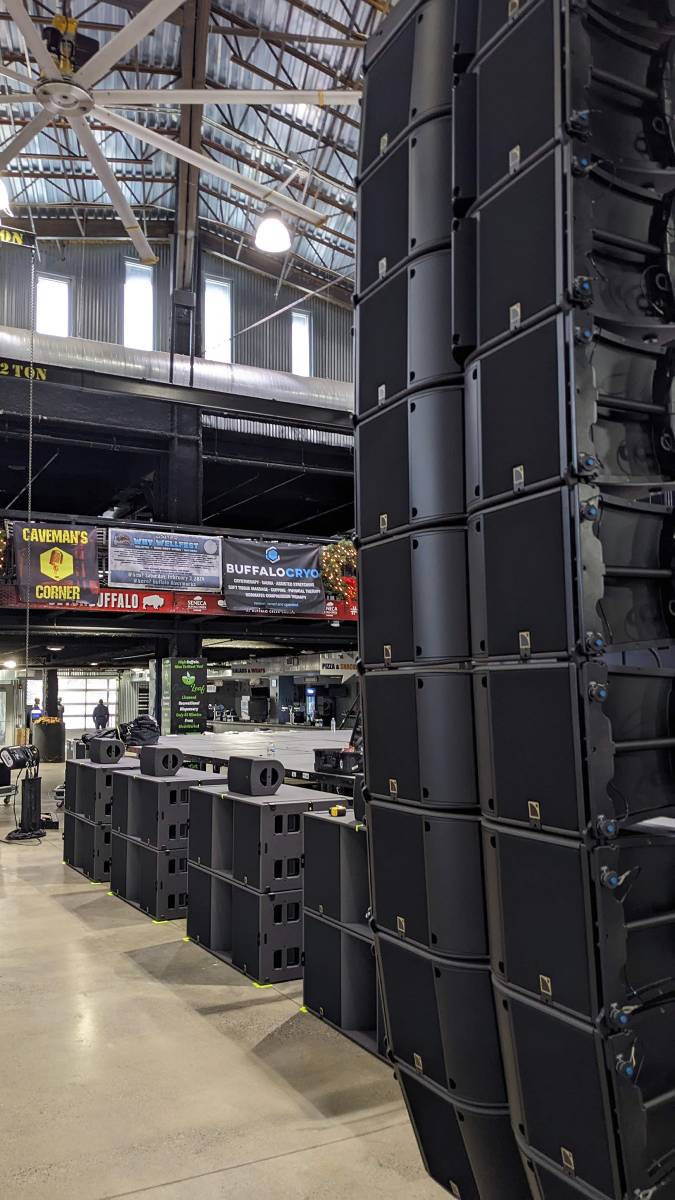 L-Acoustics K3 Concert Sound System Fitted at Buffalo RiverWorks - L-Acoustics